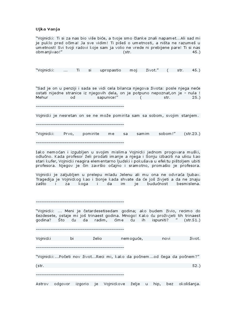 Ujka Vanja | PDF