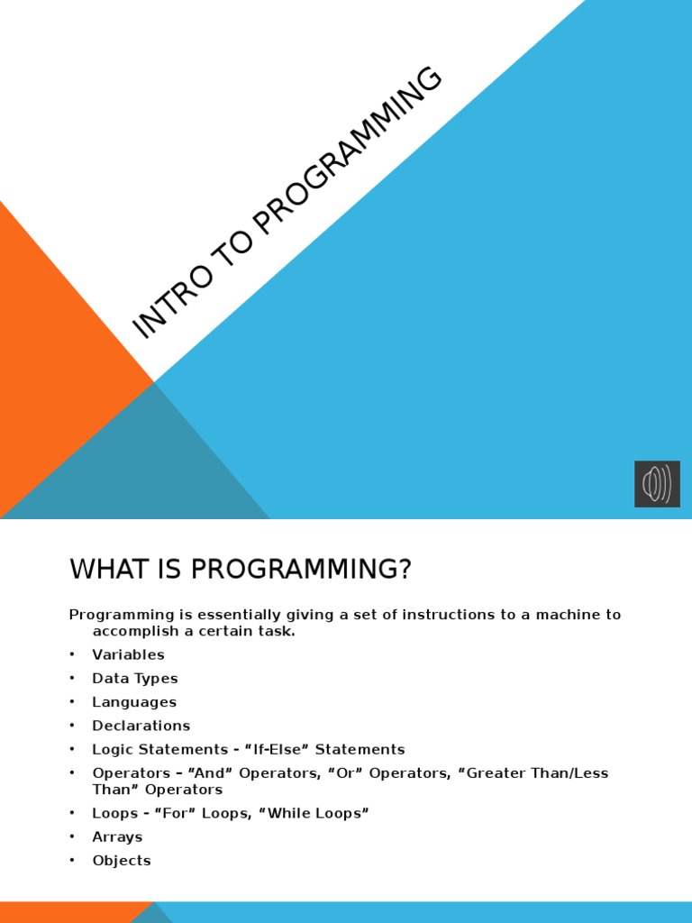 Intro To Programming | PDF | Career & Growth | Technology & Engineering