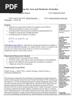 Fourth Grade Perimeter Lesson Plan | PDF | Educational Assessment ...