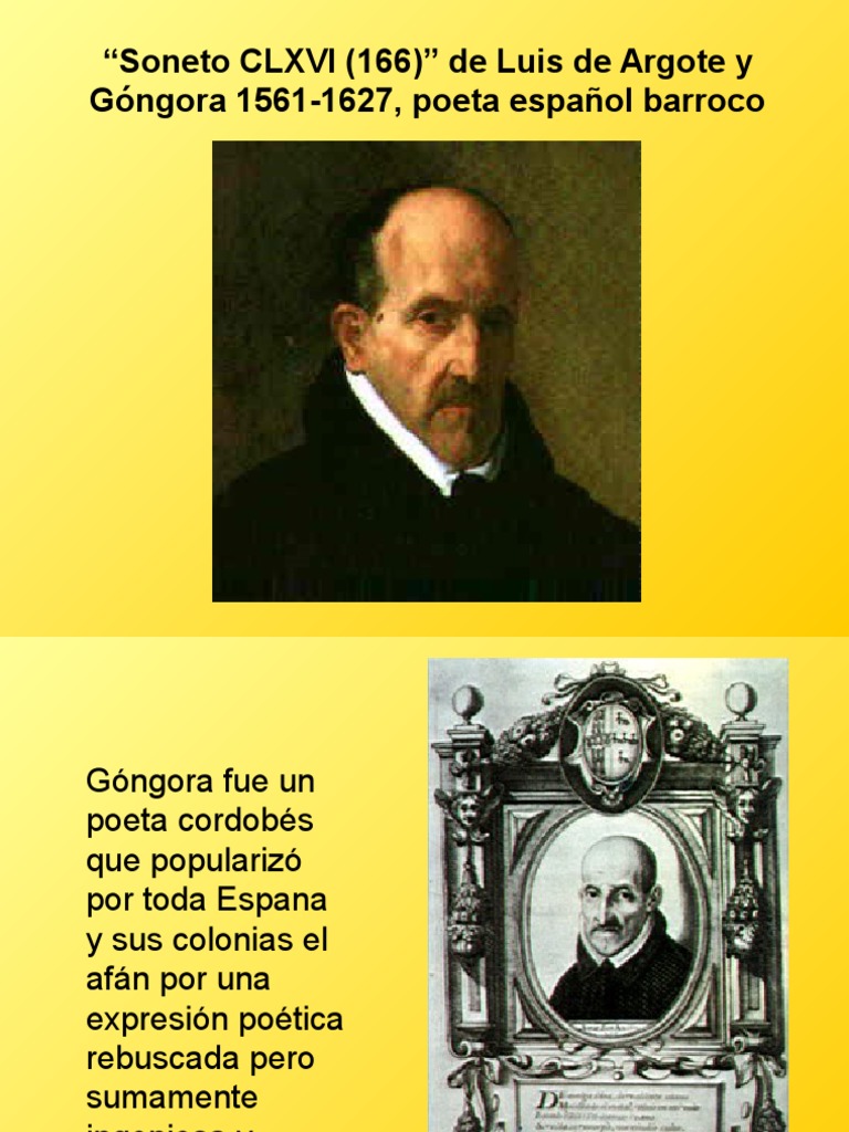 Análisis del Soneto CLXVI de Góngora | PDF | Poesía
