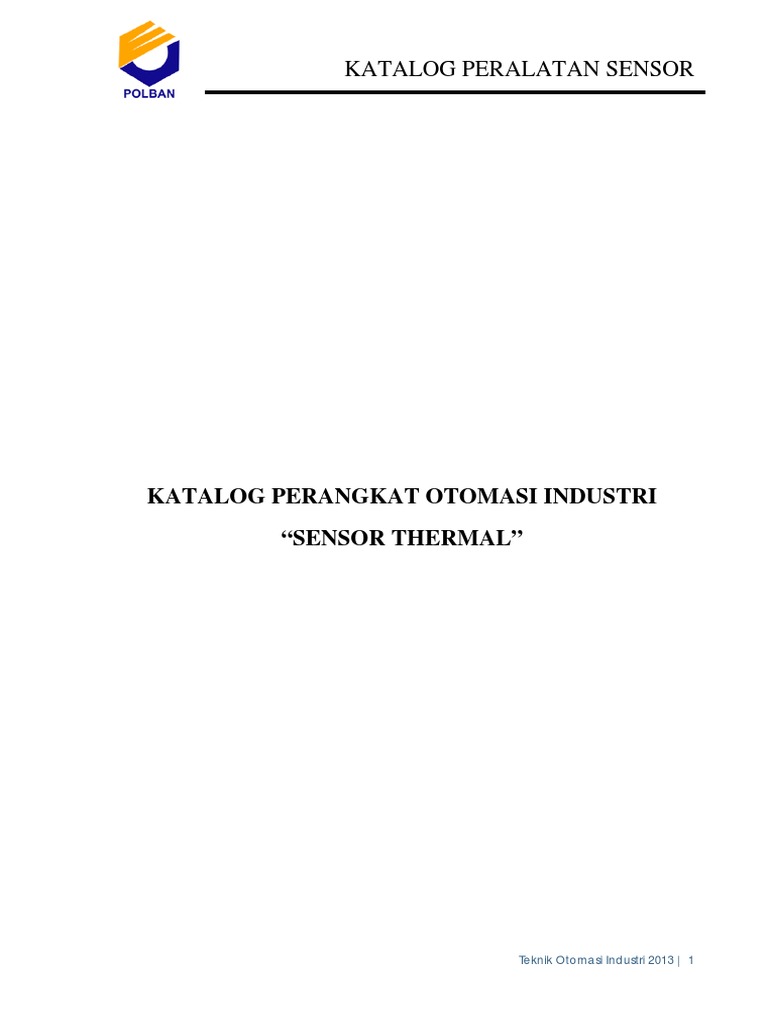 Tugas Katalog Sensor | PDF | Radio Frequency Identification | Thermocouple