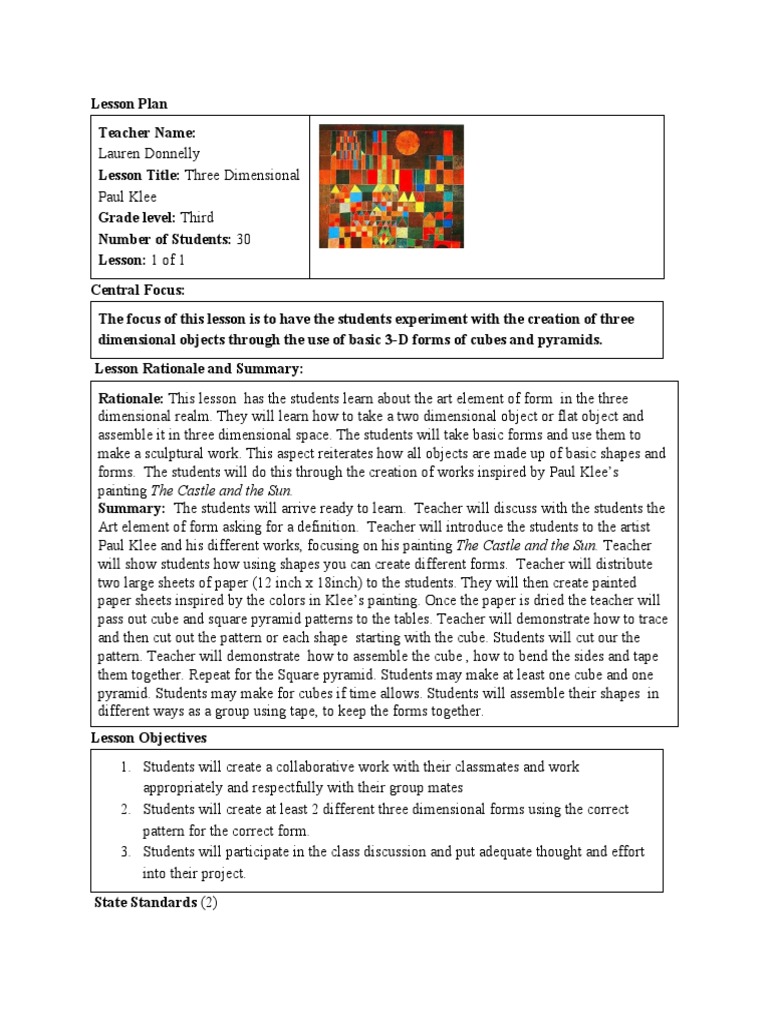 The Castle and The Sun | PDF | Shape | Educational Assessment