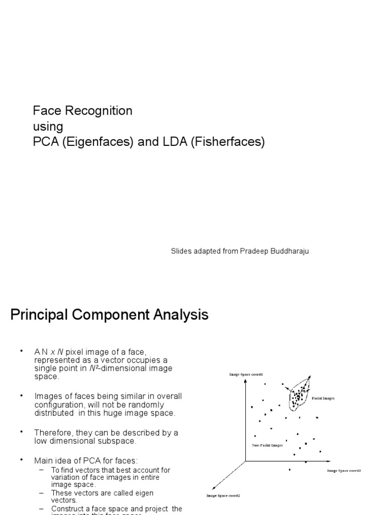 Face Recognition Using PCA (Eigenfaces) and LDA (Fisherfaces | PDF ...