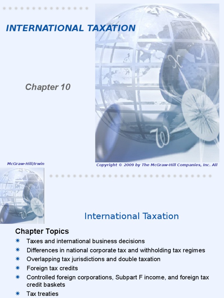International Taxation: Mcgraw-Hill/Irwin Rights Reserved | PDF ...