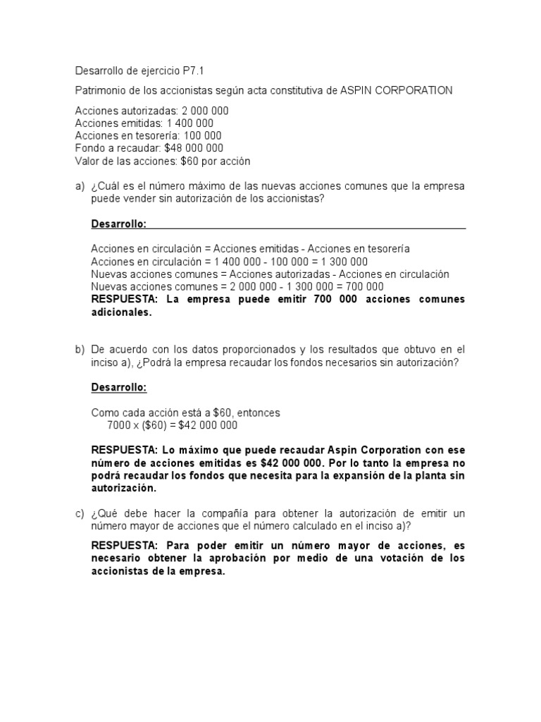 Ejercicio P7-1 | PDF | Finanzas y dinero