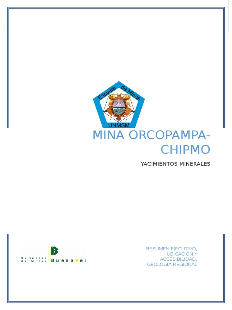 Mina Chipmo | PDF | Volcán | Minerales