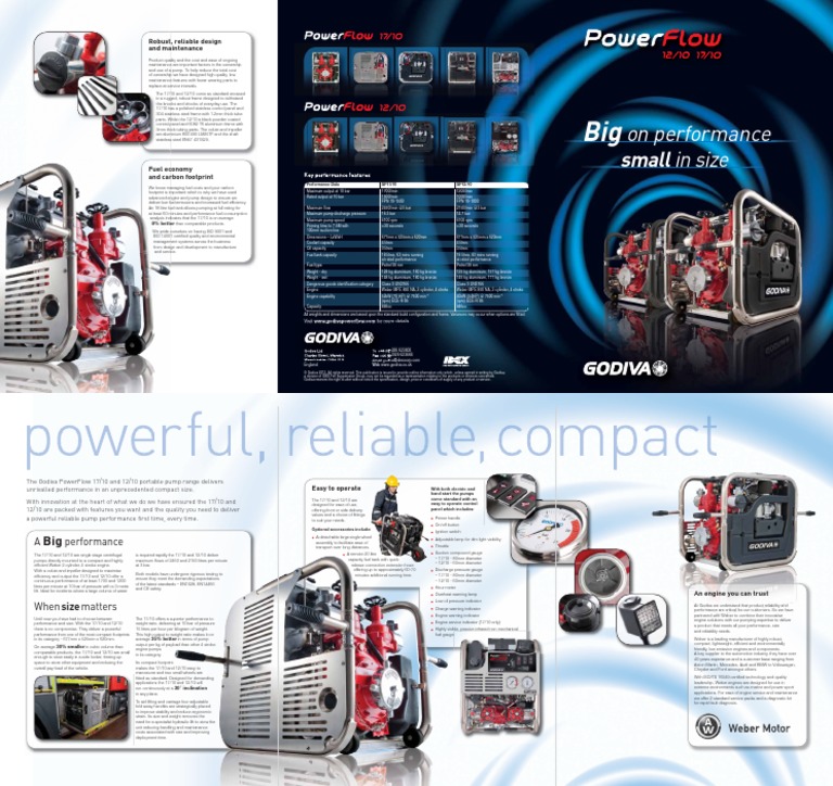 Powerflow 17-10 & 12-10 Range Brochure English | PDF | Pump | Engines