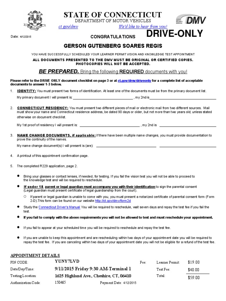GetR229Form (1) | Department Of Motor Vehicles | Driver's License