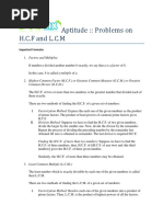 Class10 LCM HCF Word Problems | PDF