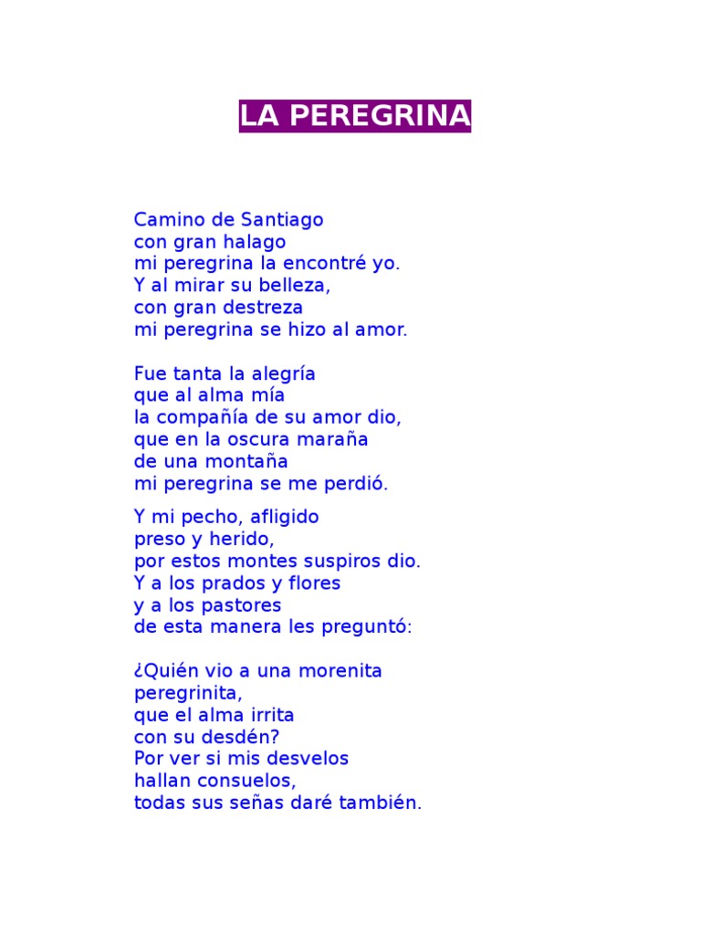 La Peregrina | PDF