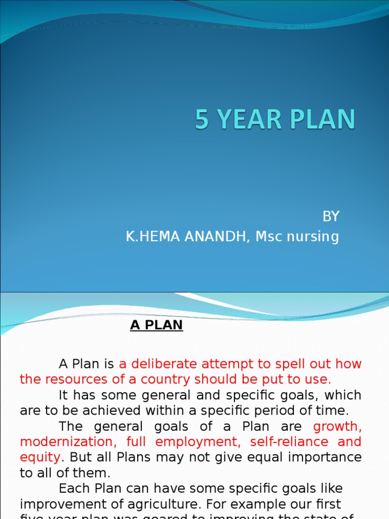 5 Year Plan | PDF | Economic Growth | Economies