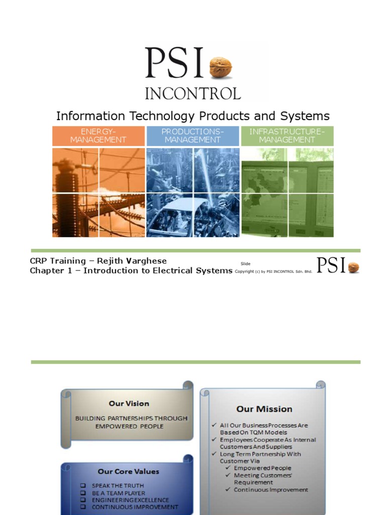 Chapter 1 - Introduction To Electrical Power Systems | PDF | Electrical ...