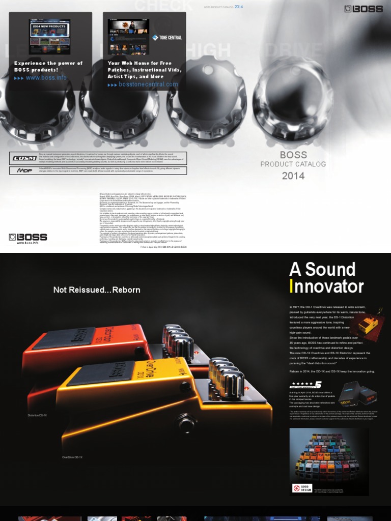 Boss Catalog 2014 | PDF