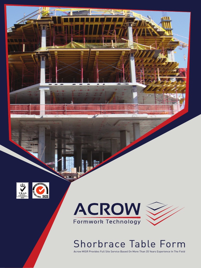 Acrow Misr Shorbrace Table System Guide | PDF | Science | Engineering