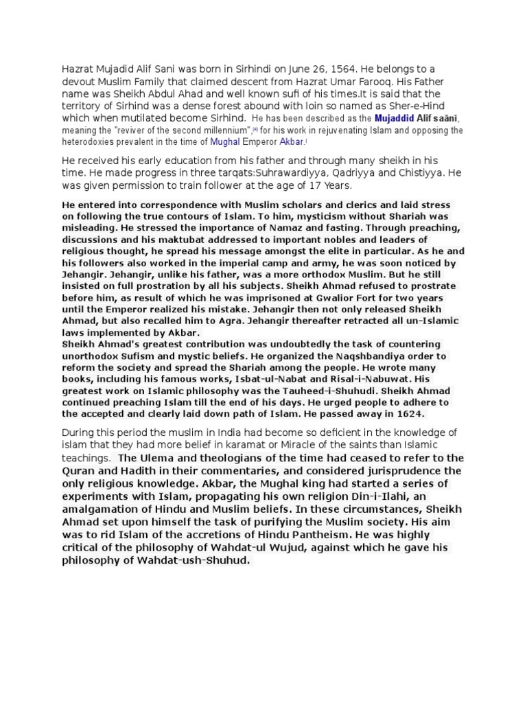 Reviving Islamic Orthodoxy in Mughal India: The Life and Works of ...