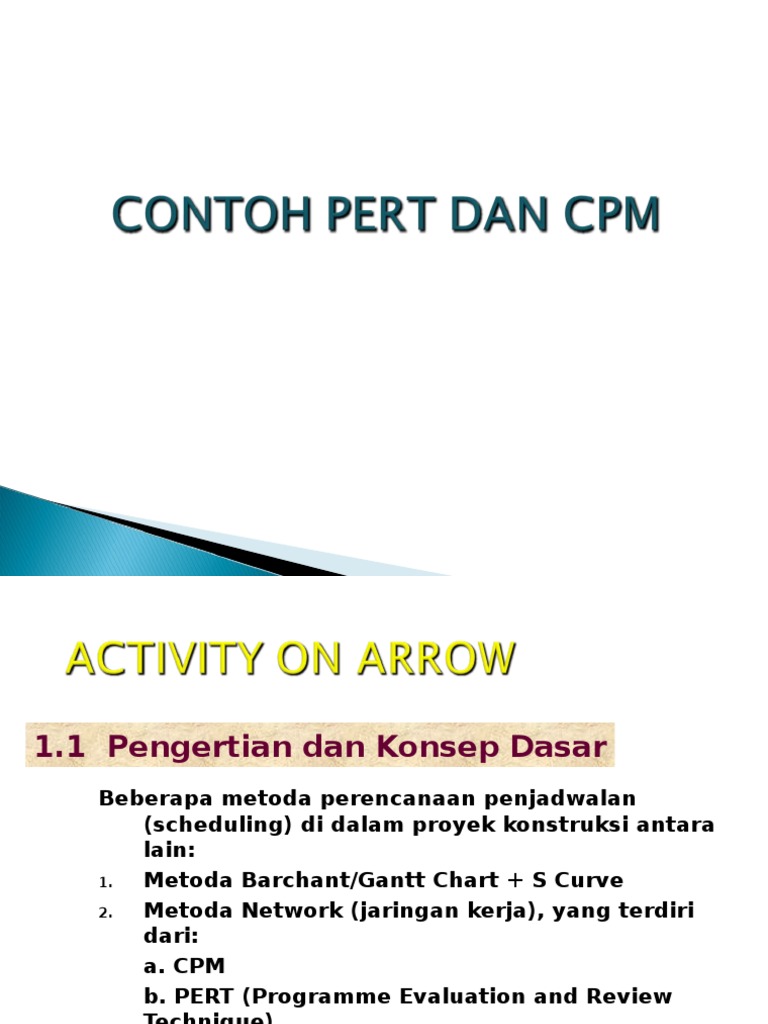 7b. Contoh PERT Dan CPM | PDF