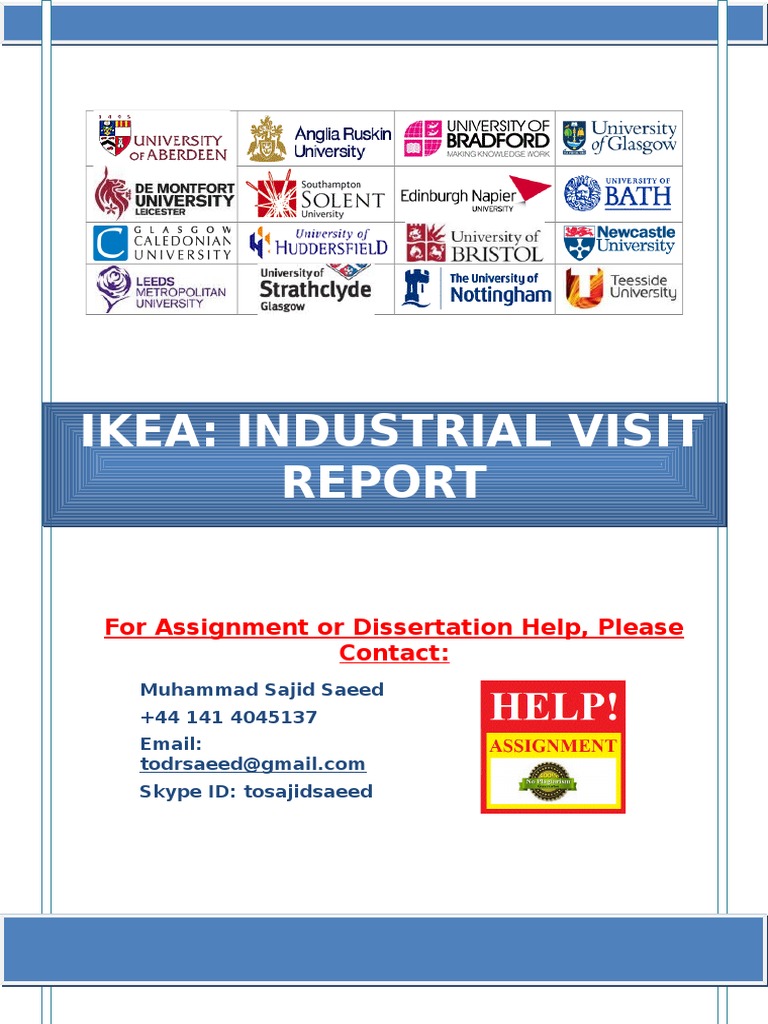 IKEA Industrial Visit Report Overview | PDF | Employment | Retail