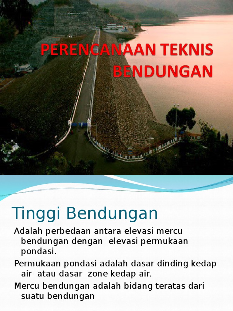 Teknik Bendungan - Perencanaan Teknis | PDF