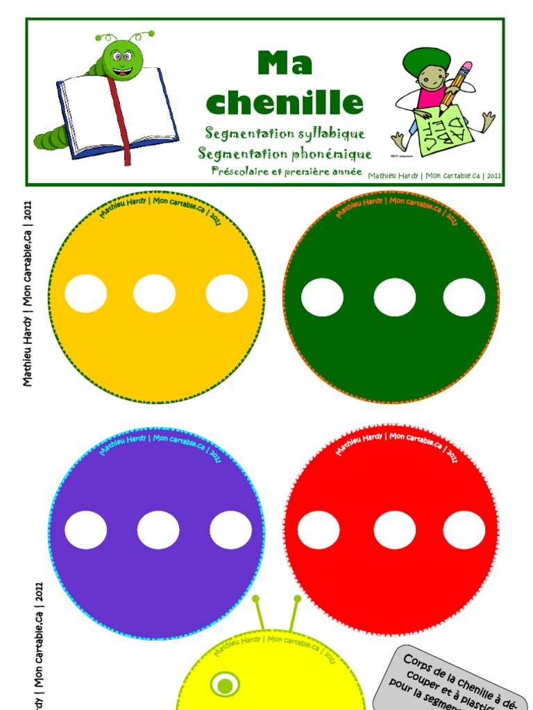 Outils de segmentation pour préscolaire | PDF | Arts du langage et ...