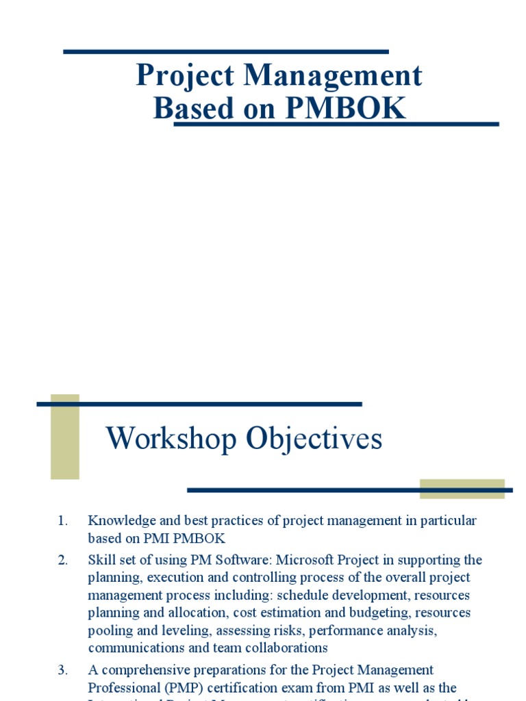 PMBOK For 5 Days | PDF | Net Present Value | Project Management