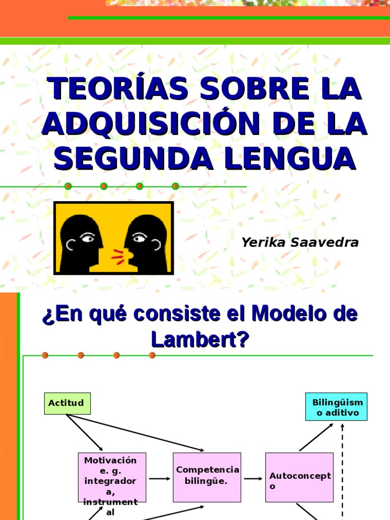 TEORÍAS SOBRE LA ADQUISICIÓN DE LA SEGUNDA LENGUA | Multilingüismo ...