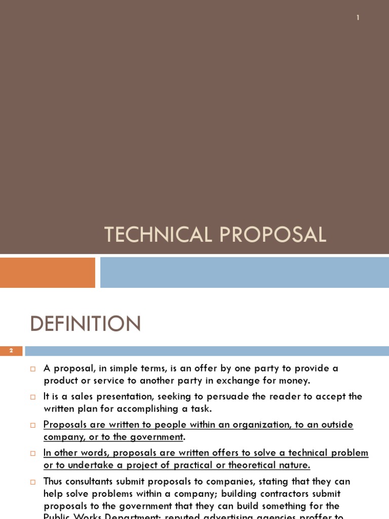14 Technical Proposal | PDF | Evaluation | Abstract (Summary)