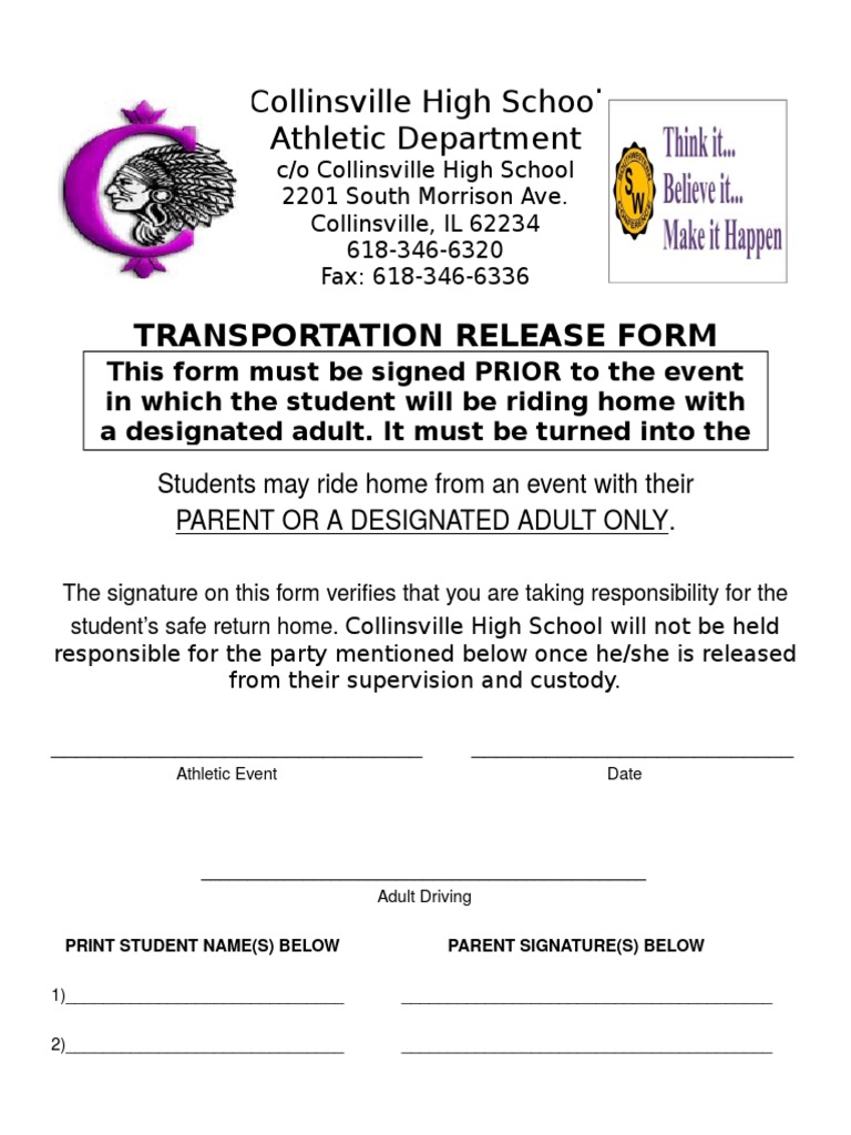 Bus Permission Form | PDF
