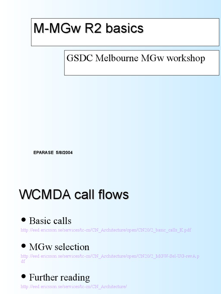 M-MGW Basics | PDF | Internet Architecture | Telecommunications Standards