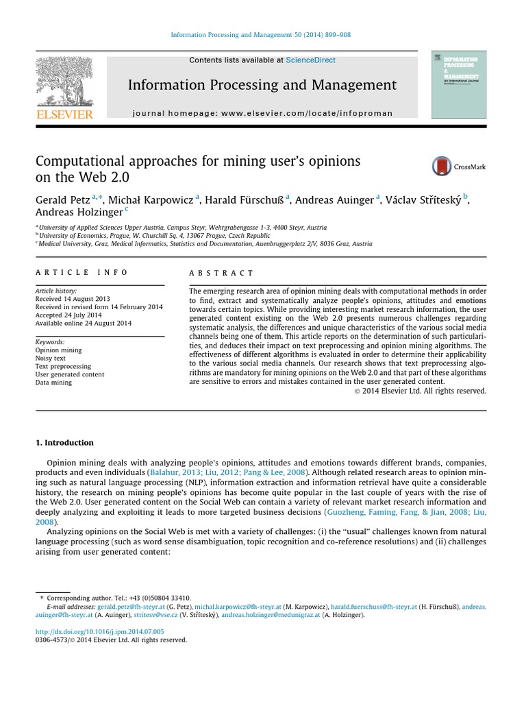 Mining User's Opinion | PDF | Parsing | Microblogging