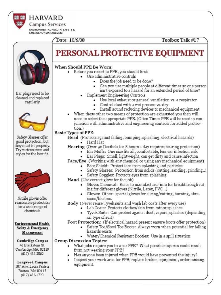 Ppe PDF | PDF | Personal Protective Equipment | Safety