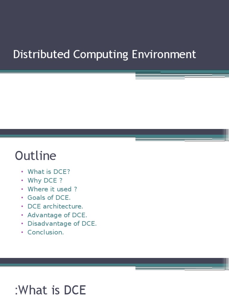 Distributed Computing Environment | PDF | Thread (Computing) | Scheduling (Computing)