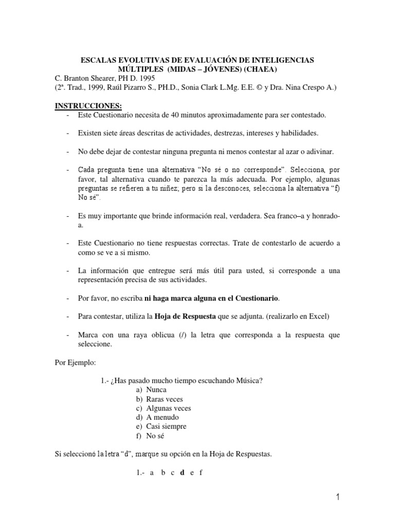 Test Midas | PDF | Cuestionario | Deportes