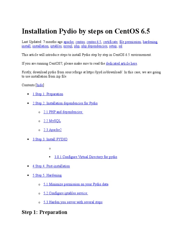 Pydio | PDF | Transport Layer Security | Apache Http Server
