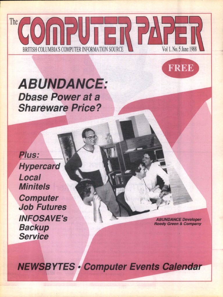 1988-06 The Computer Paper - BC Edition | PDF | Personal Computers | Laptop