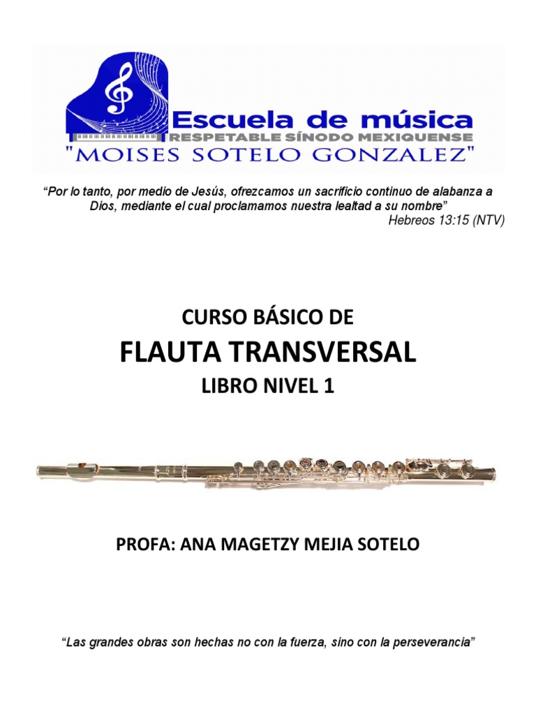 Aprendiendo flauta transversal | PDF | Escala (música) | Intervalo (música)