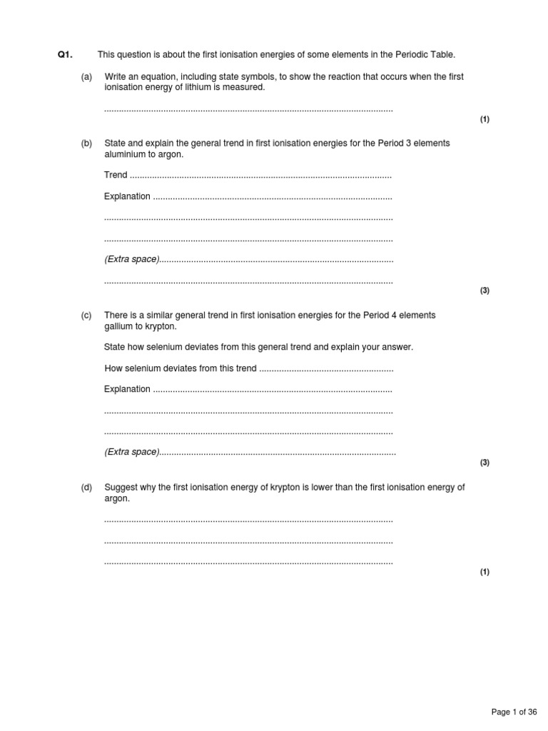 1.1 Atomic Structure EXAMPRO | PDF | Atoms | Ion