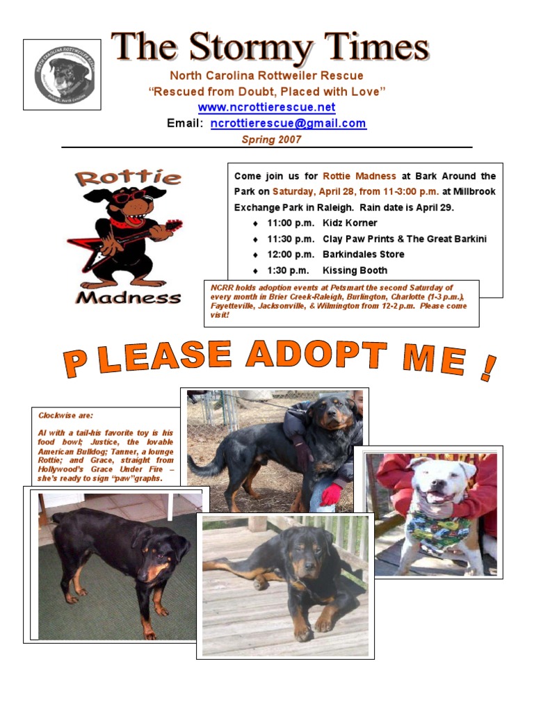 Stormy Times - Spring 2007 | PDF | Animals And Humans | Subspecies Of ...