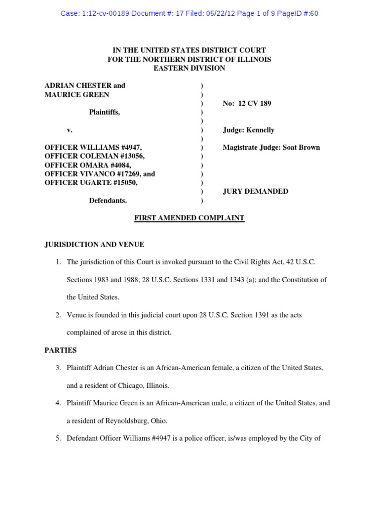 Adrian Chester's Civil Complaint | PDF | Damages | Punitive Damages