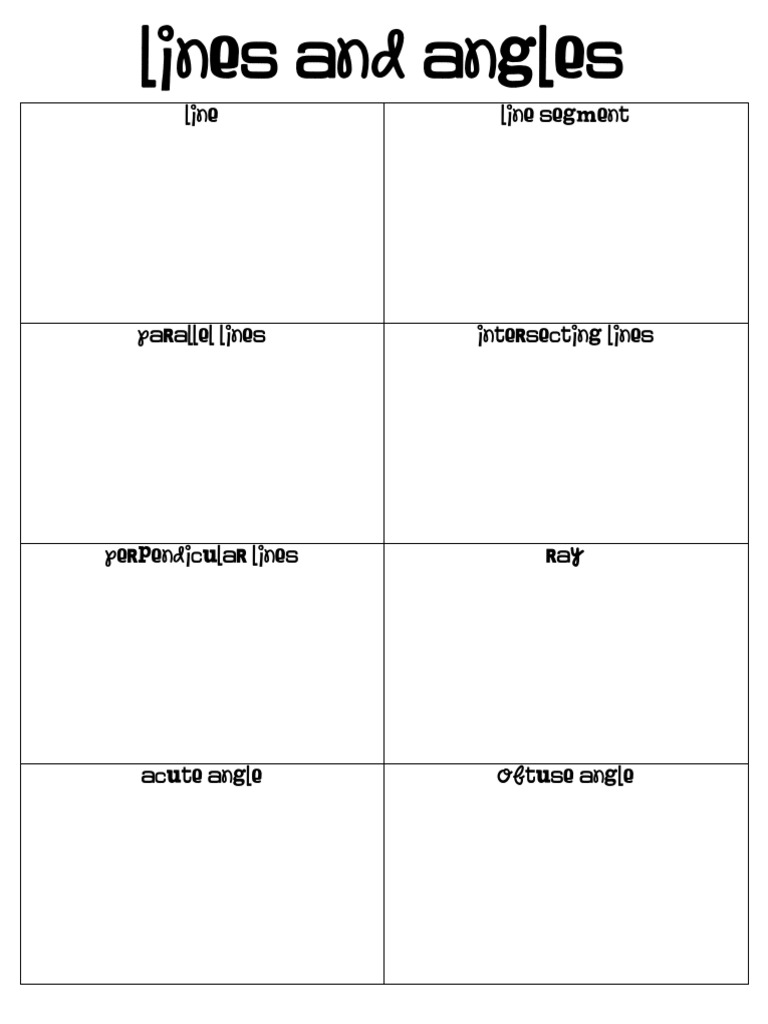 Geometry Basics: Lines & Angles | PDF | Home & Garden | Poetry