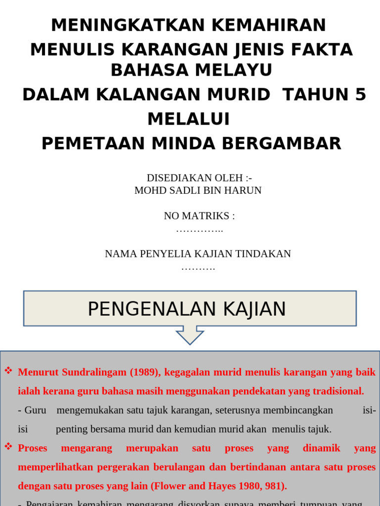 Contoh Pembentangan Kajian | PDF