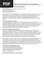 MFT Weekly Experience Log Form | PDF | Career & Growth