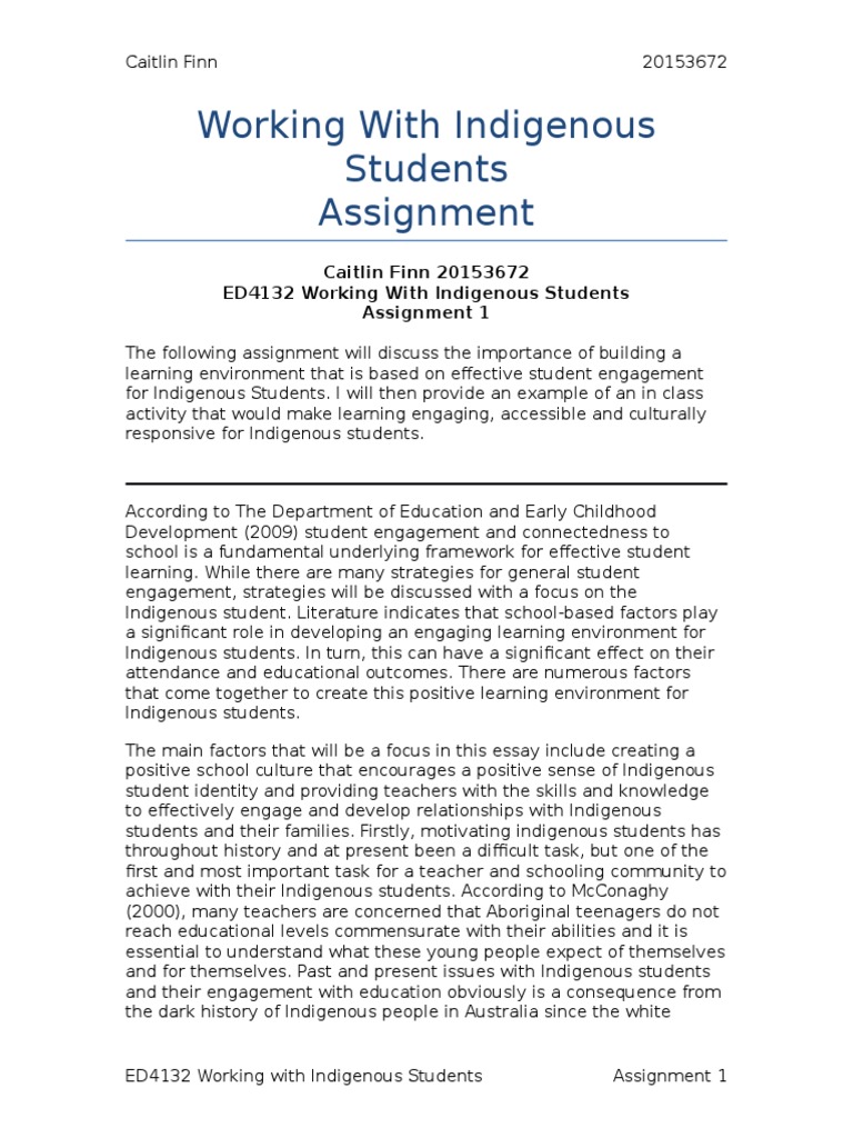 Engaging Indigenous Students in Education | PDF | Indigenous ...