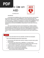 AED (Automated External Defibrilation) | PDF | Electrophysiology ...