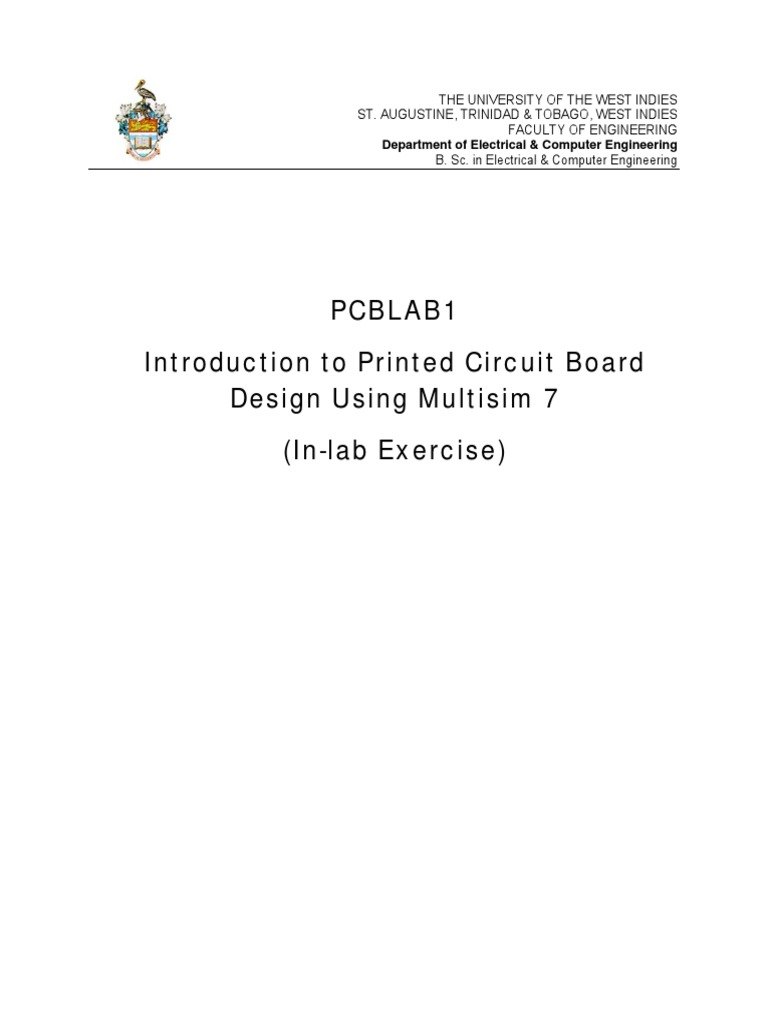 PCB Design Basics with Multisim 7 | PDF | Tab (Gui) | Electronic Circuits
