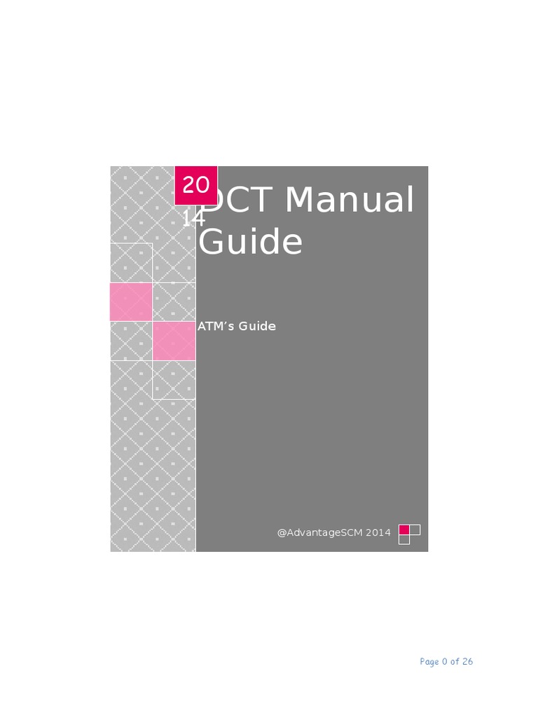 Manual Guide Menu Atm Planner | PDF