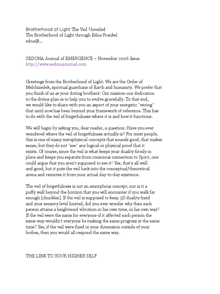Brotherhood of Light The Veil Unveiled | PDF | Chakra | Aura (Paranormal)