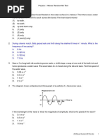 Waves Revision Questions | PDF | Waves | Wavelength