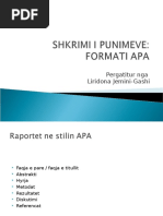 Shkrimi I Një Punimi Shkencor (Seminarik) | PDF