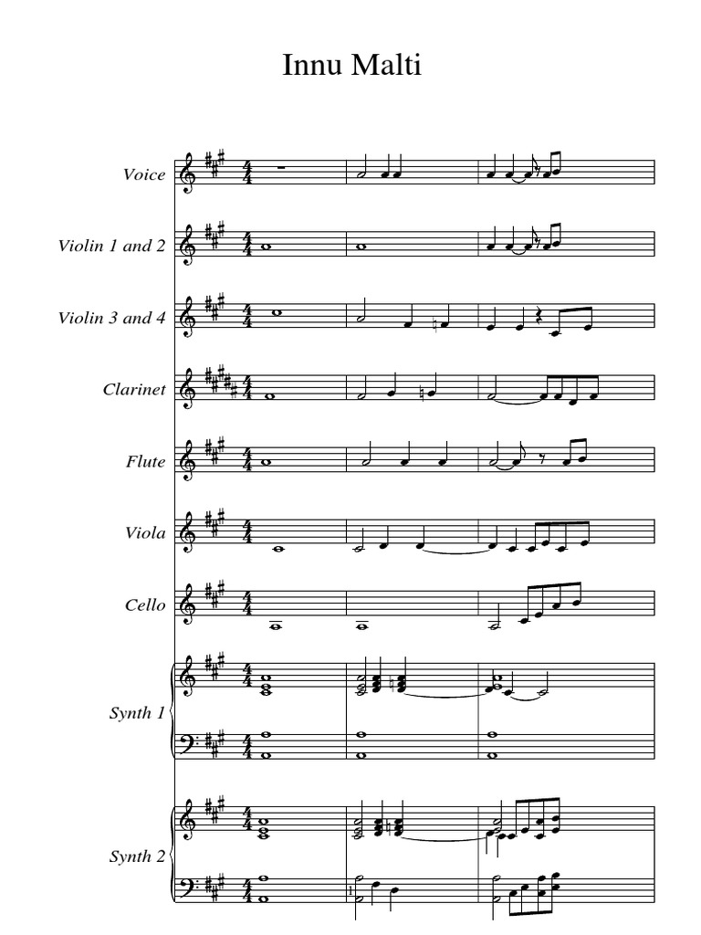 Innu Malti - Full Orchestra | PDF