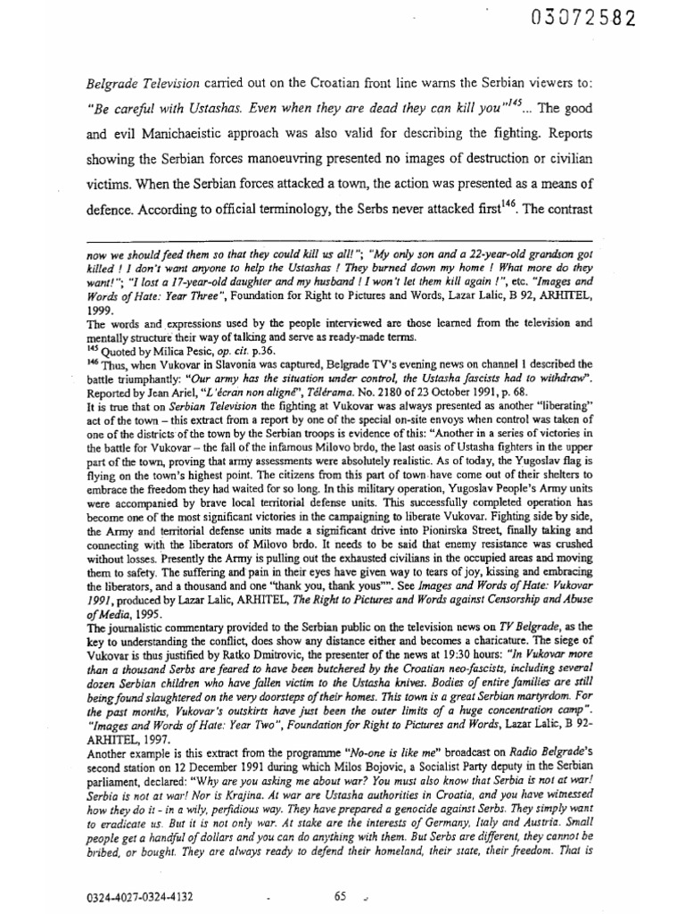 Serbian Propaganda (PART 4) Political Propaganda & The Plan To Create A ...